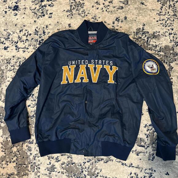 Jackets & Coats | Vintage United States Navy Lightweight Bomber Jacket ...